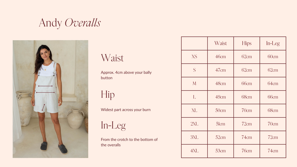 SIZE GUIDE FOR CLOTHING & JEWELLERY